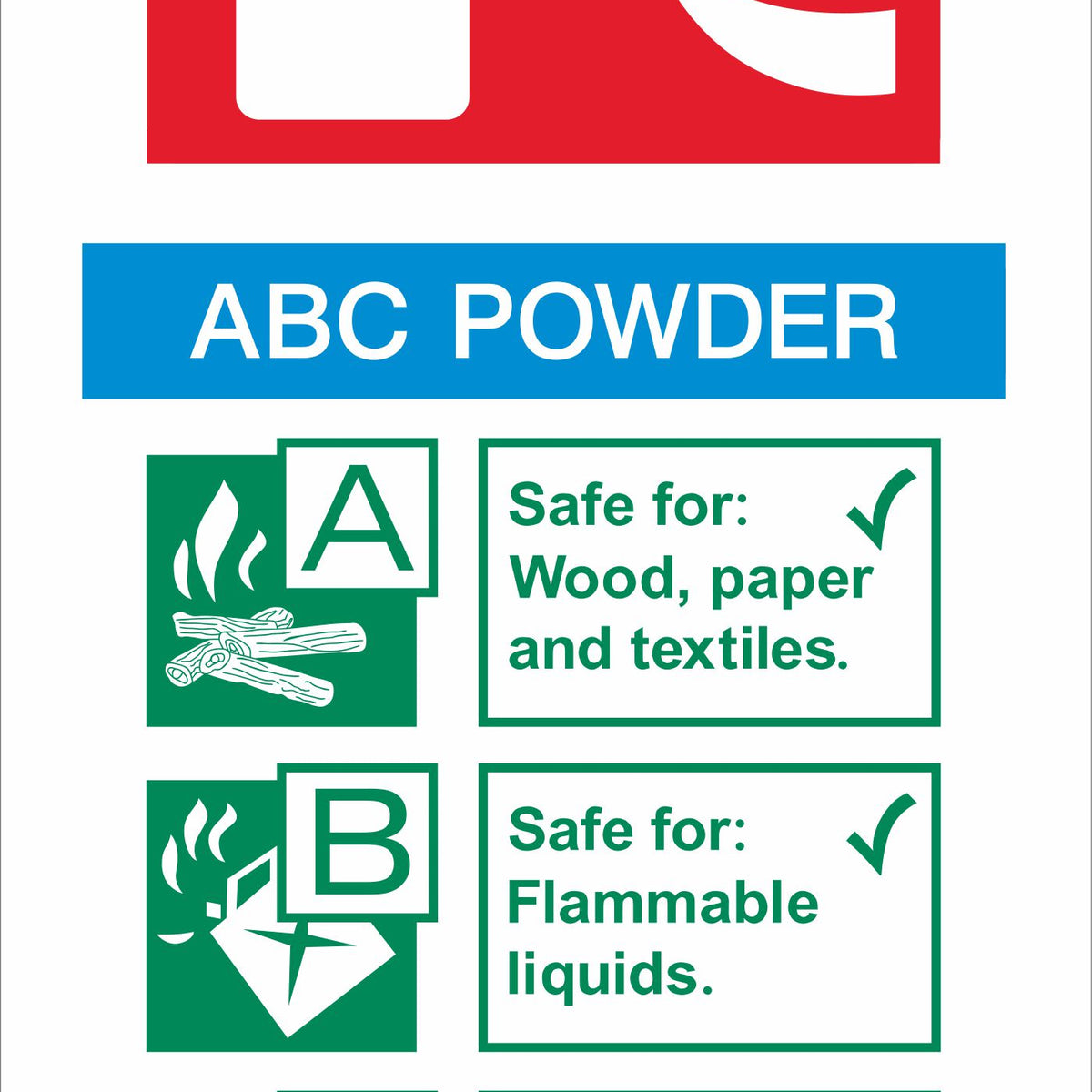 ABC POWDER - FIRE EXTINGUISHER SIGN — Sign Services UK