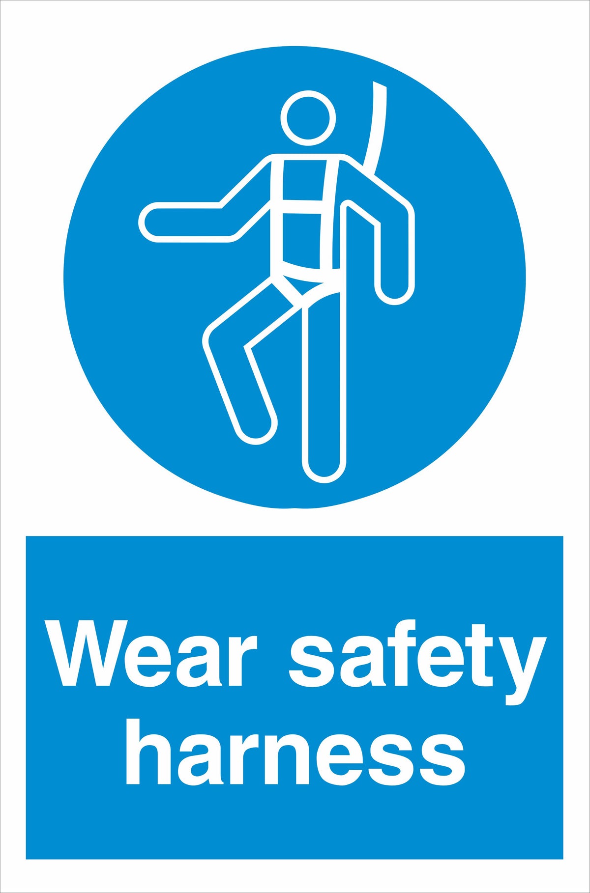 Wear safety harness — Sign Services UK