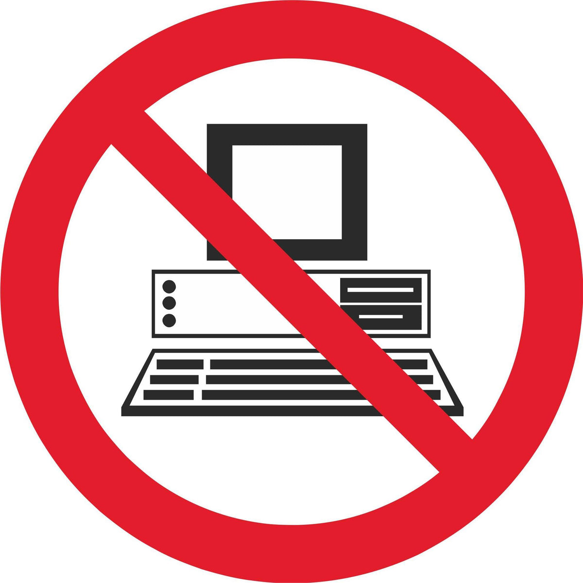 Do not switch off computer - Symbol sticker sheet — Sign Services UK