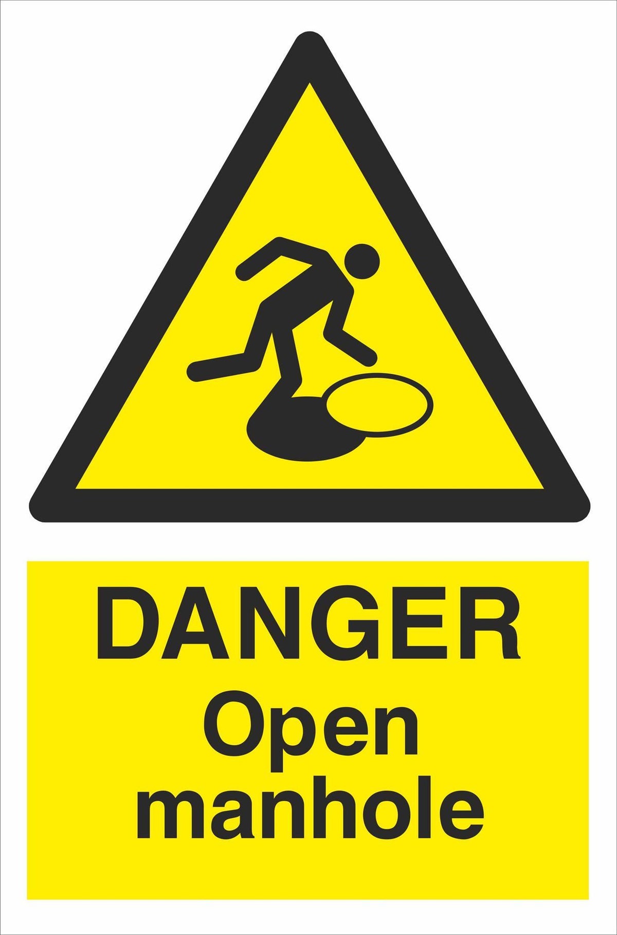 DANGER Open manhole — Sign Services UK