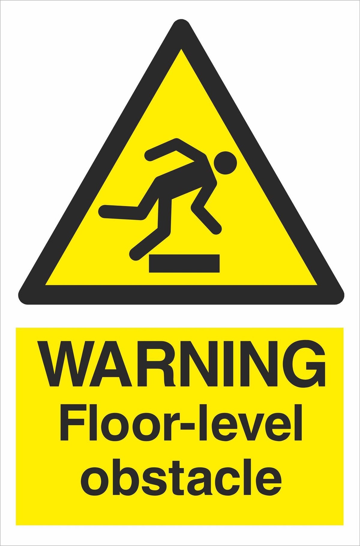 WARNING Floor-level obstacle — Sign Services UK
