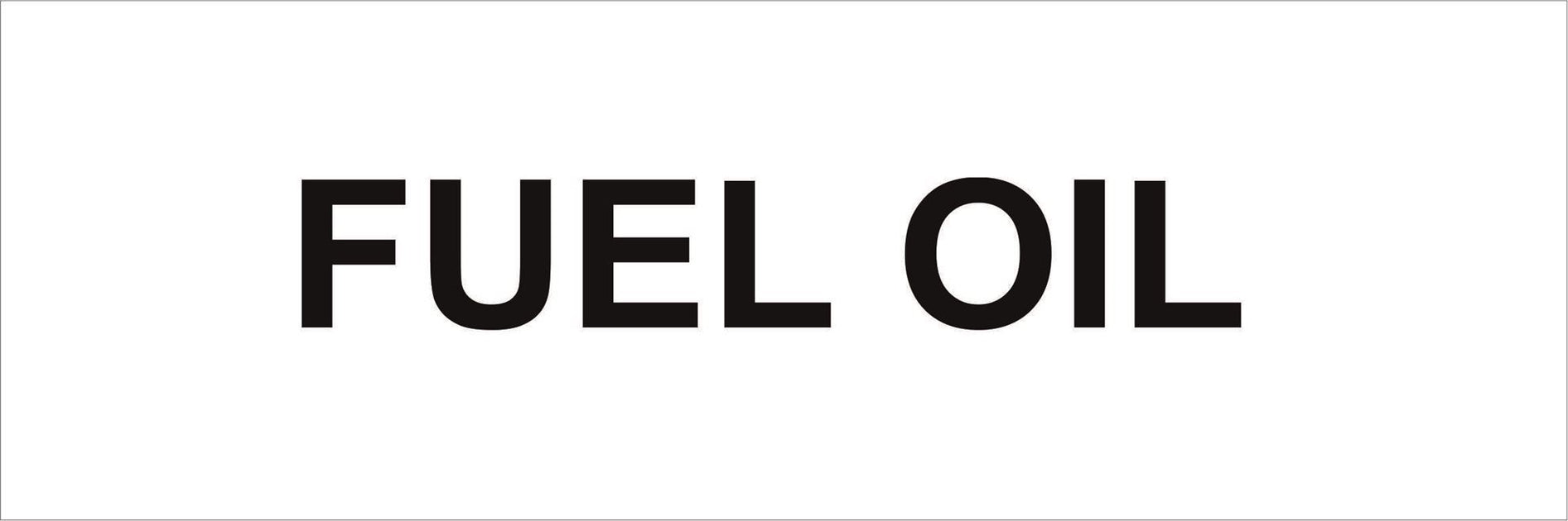 Pipeline Marking Label - FUEL OIL — Sign Services UK