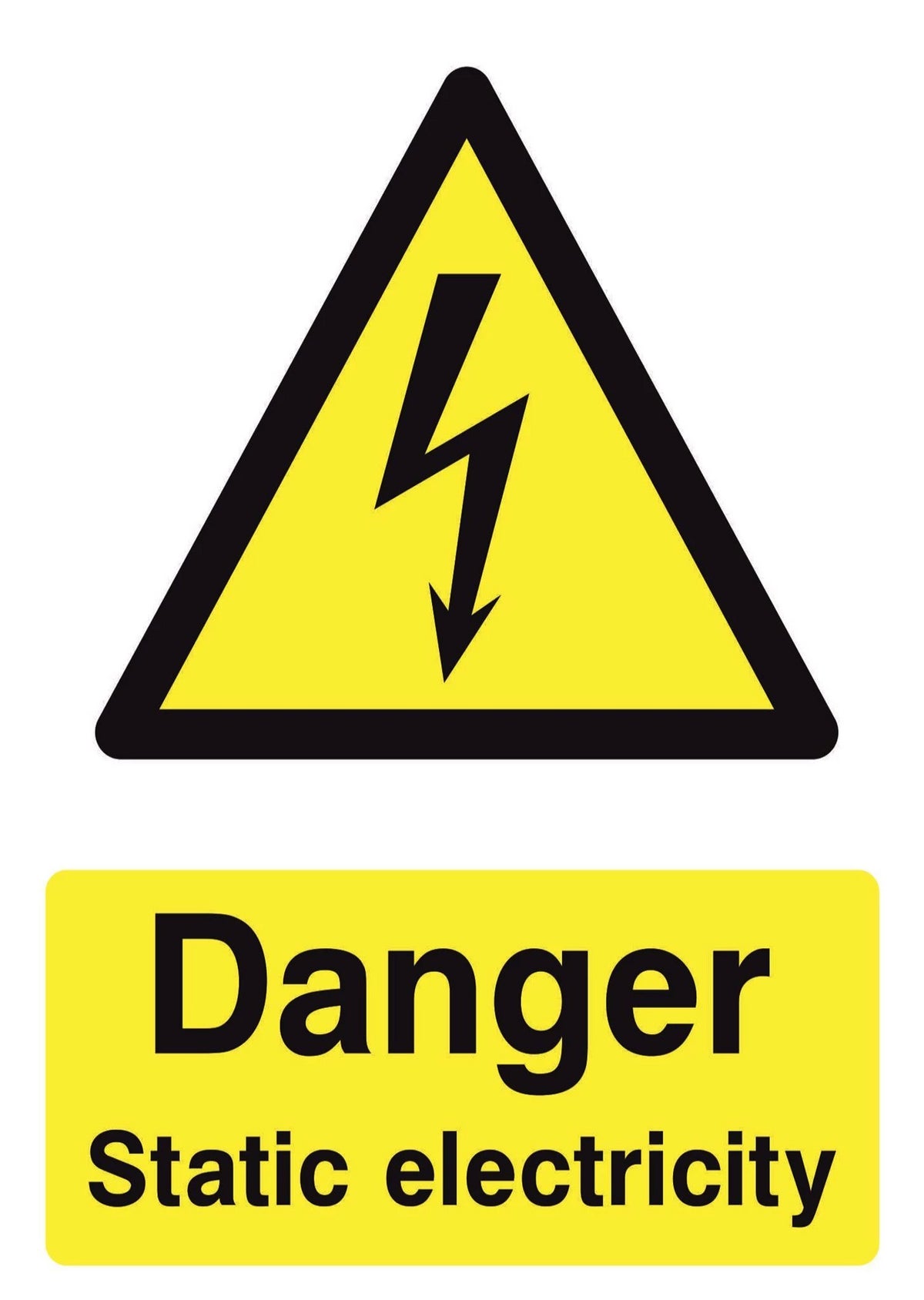 DANGER Static electricity — Sign Services UK