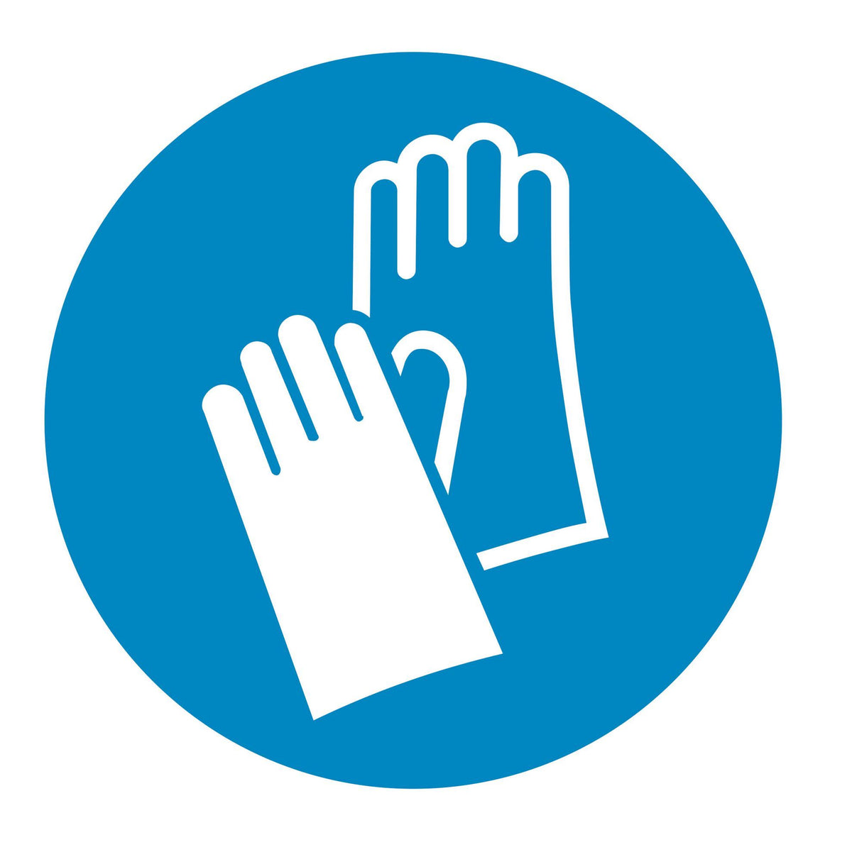 Wear protective gloves - Symbol sticker sheet supplied as per image sh ...